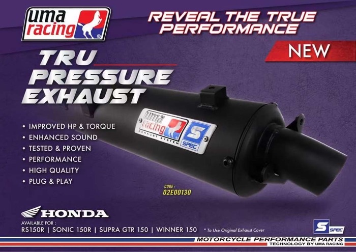 UMA RACING EXHAUST PAIP Y15ZR LC135 V2-V8 Fi Y16ZR RS150 RSX150 LC135 ...