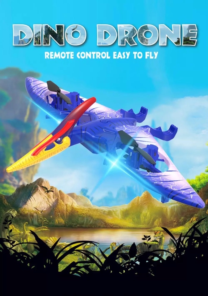DRONE Control FEO Rc Pterosaur Flying Dinosaur RC Drone Quadcopter ...
