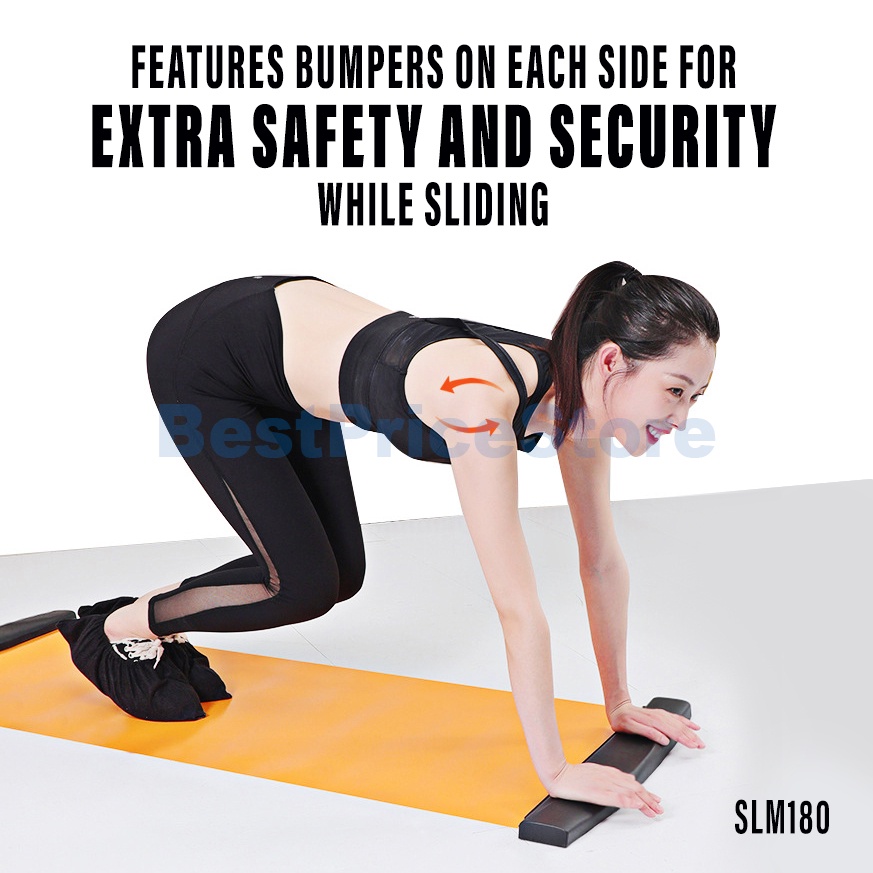 BPS Sliding Board Yoga Sliding Mat Skating Training Board Slimming ...