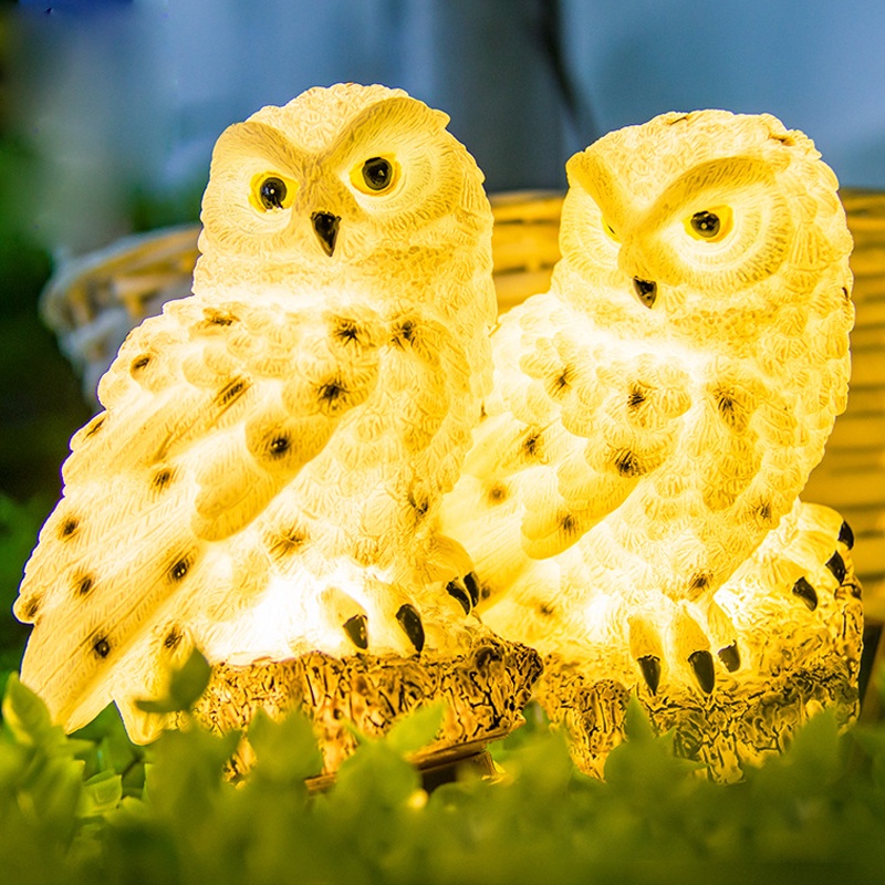【COD】LED Solar Owl Animal Lights Outdoor Waterproof ,Solar Lights Fairy ...