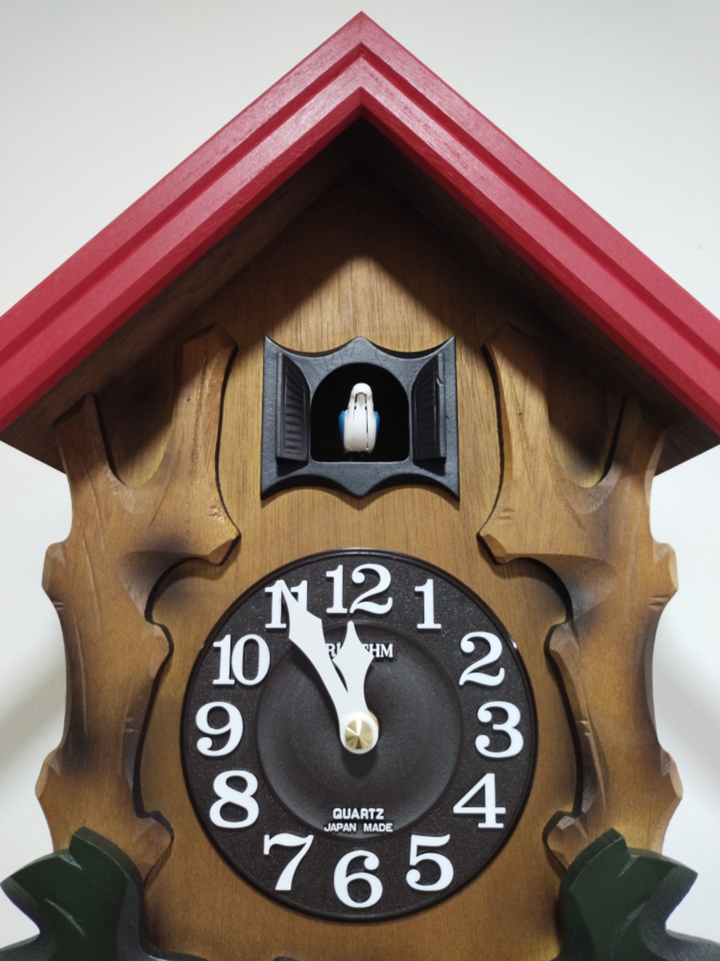 100% ORIGINAL RHYTHM WALL CLOCK WOODEN CUCKOO RT4MJ775RH06 | Shopee ...