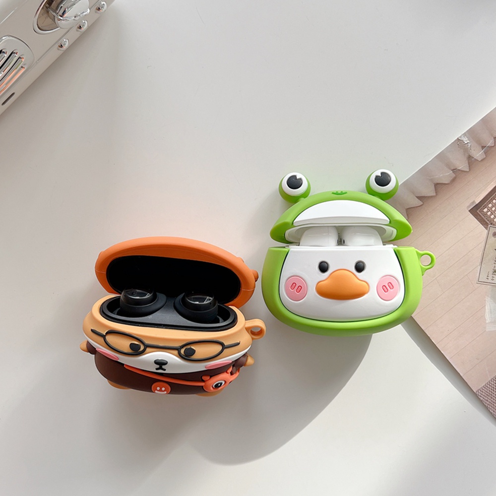 3D Cartoon Duck Dog Case for AirPods 1 Pro 2 Bluetooth Earphone Cute ...
