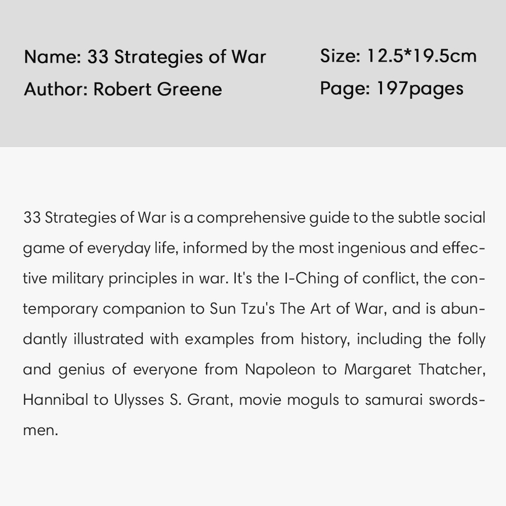The Concise 33 Strategies of War By Robert Greene Military Strategy ...