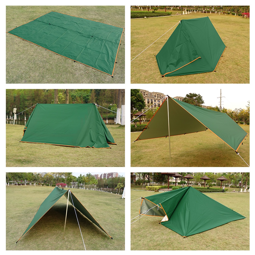 【340x450cm】 Flysheet Waterproof Groundsheet Camping Tarp Tent Shelter ...