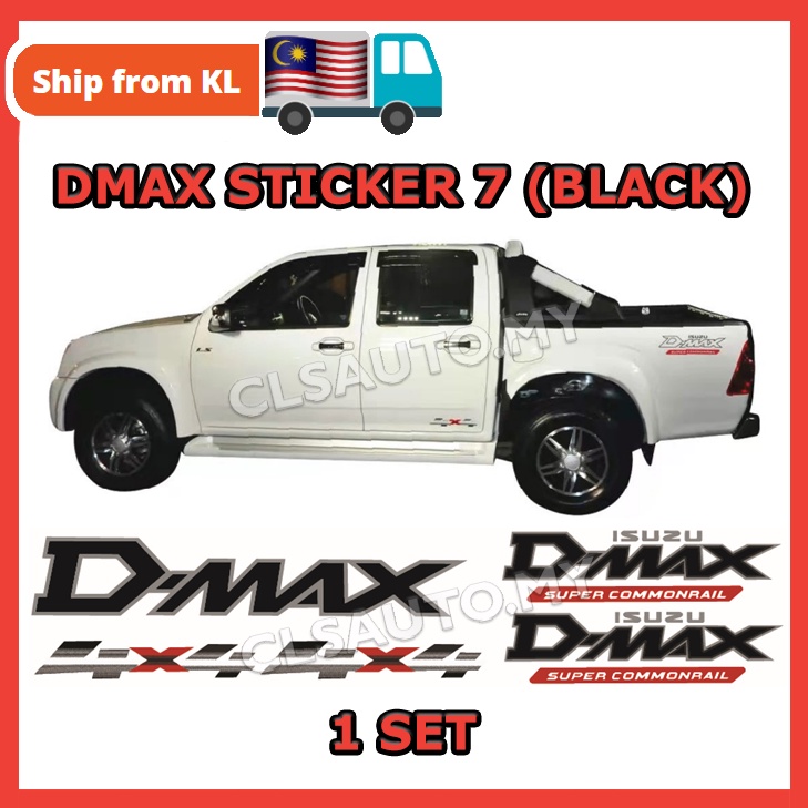 ISUZU DMAX Car Sticker Body Side Front Rear Decal 4x4 DMAX 07 ...
