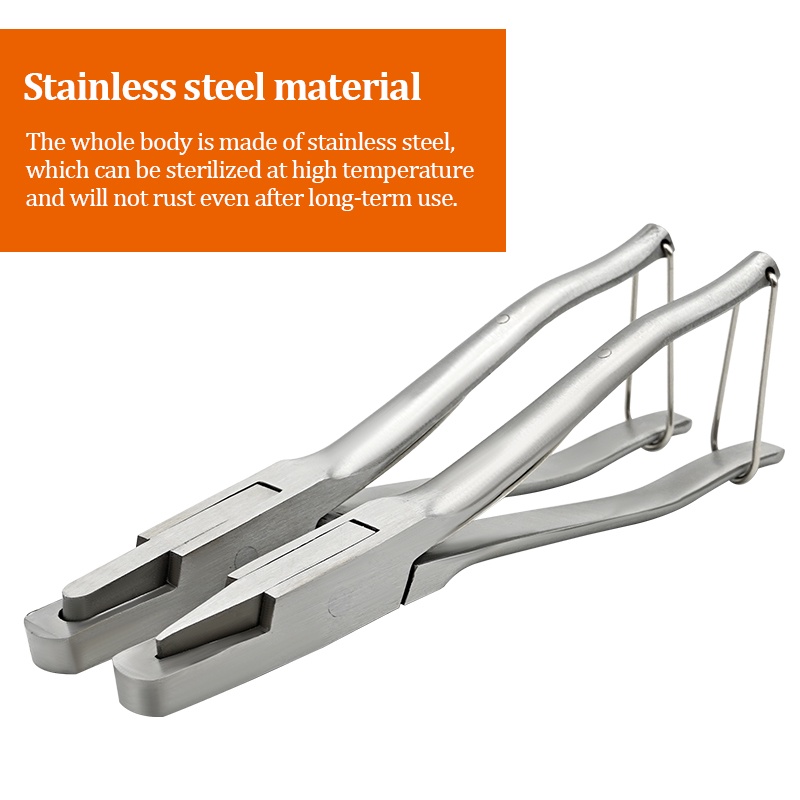 🔥Ready stock🔥 Stainless Steel Pig Ear Notching Plier V-shaped U-clip ...
