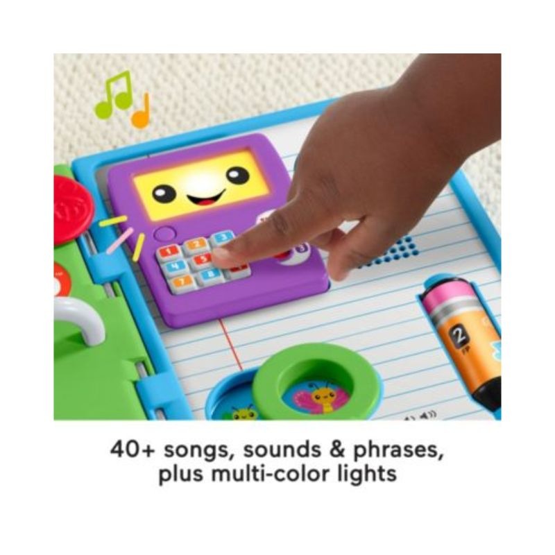 Fisher Price Laugh & Learn 123 School book Early Learning Motor Skill ...