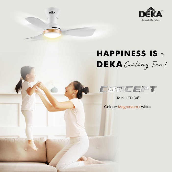 🔥NEW🔥DEKA CONCEPT MINI Fan 34" 42" 22" Baby Fan 14 Speed Remote Control ...
