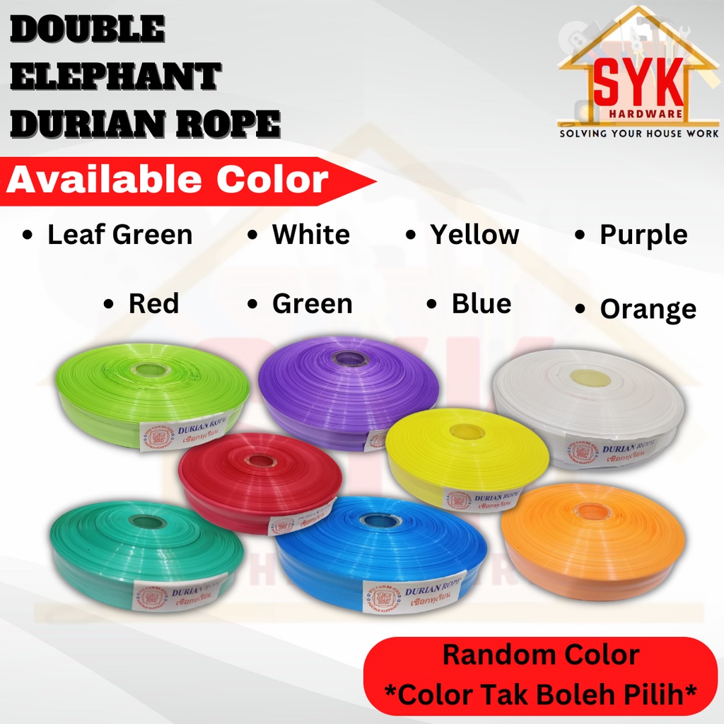 SYK Double Elephant Durian Rope 1 Inch x 200 Meter Support Tie Durian ...
