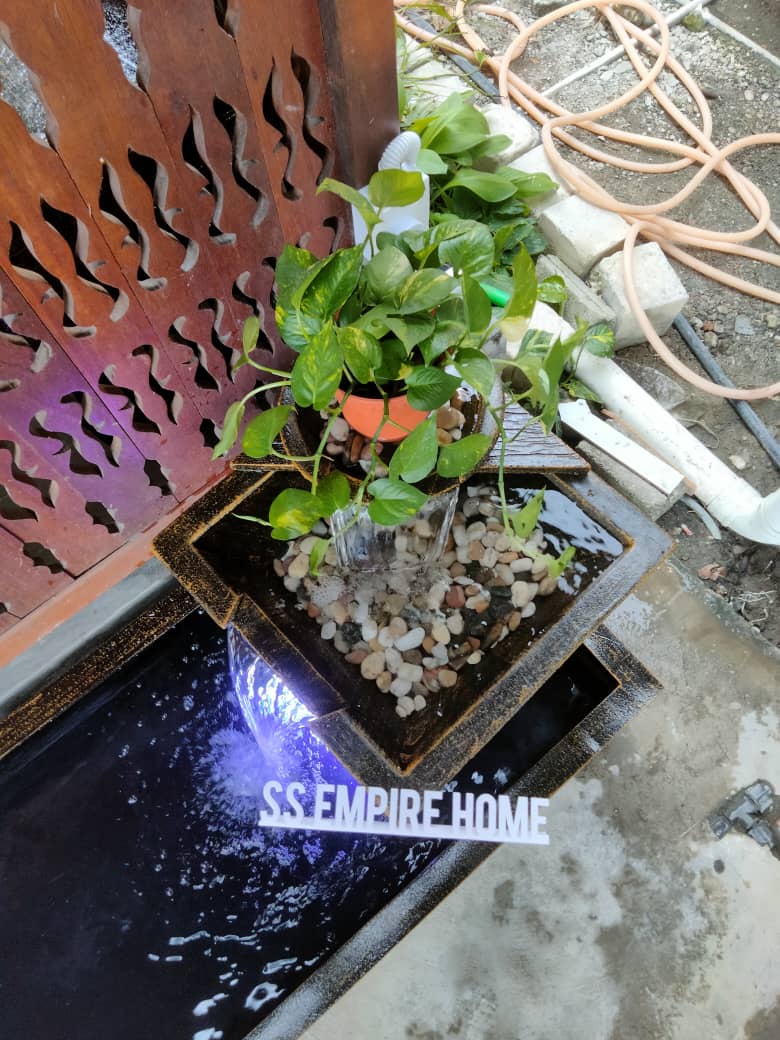 S60 Yellow 6x2 Feng Shui Water Pond Fountain Kolam Air Sandstone Garden ...
