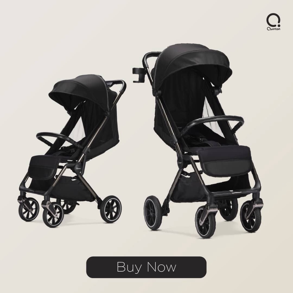 Quinton Roxy Stroller - Black | Auto Fold | Compact | 0-22kg | Warranty ...