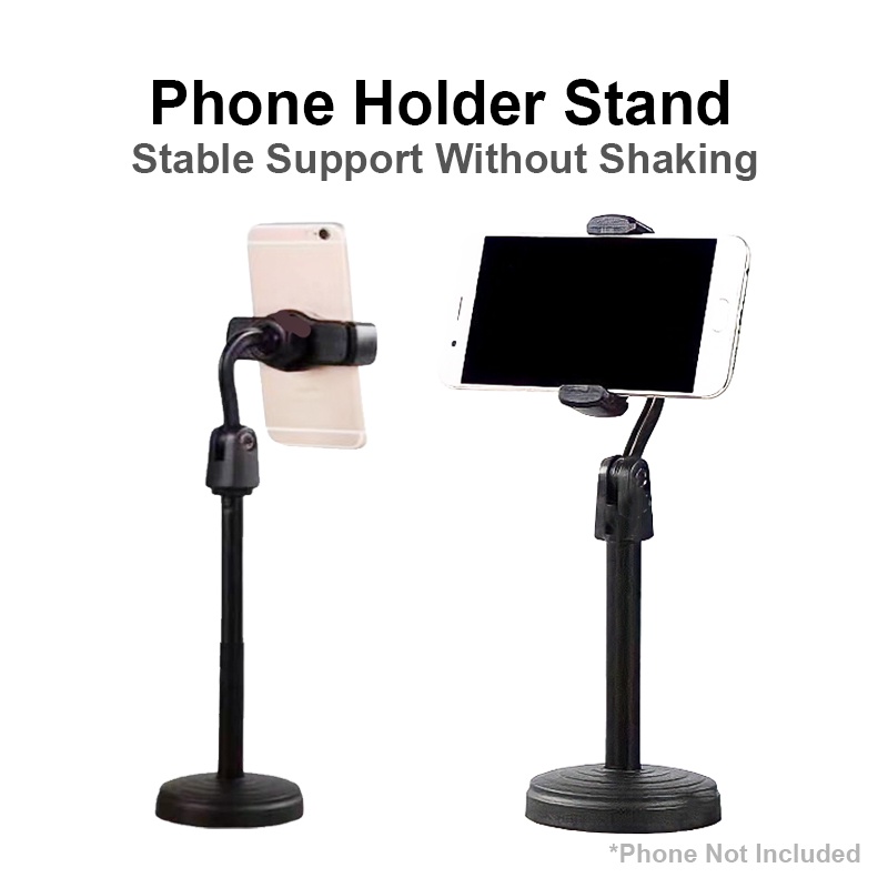 Microphone Mic Stand With Mic Holder | Mobile Phone Table Clip Holder ...