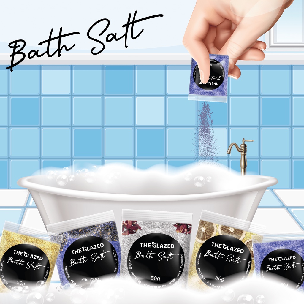 The Glazed Bath Salt For Bath Tub Salt Scrub Garam Mandian Garam ...