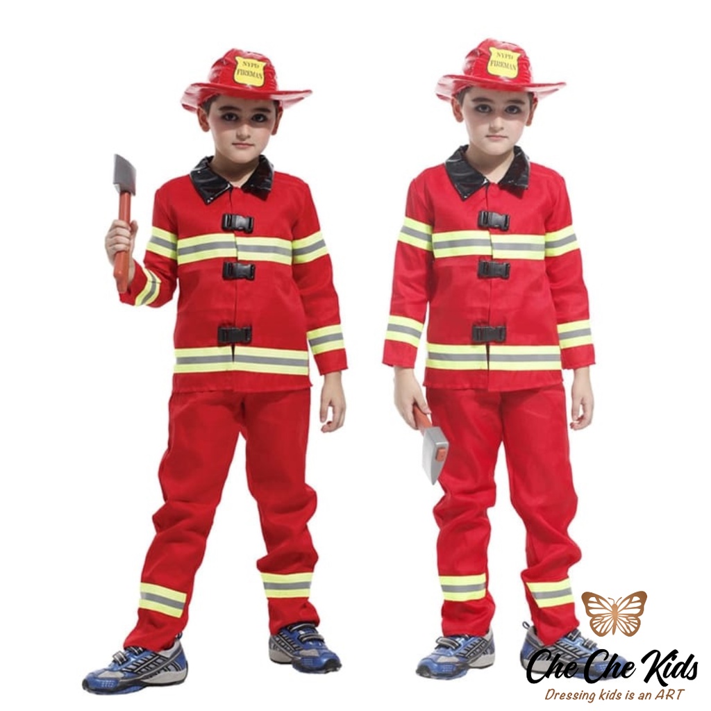 Kids Bomba Doctor Pilot Chef Kerjaya Costume Astronaut Uniform Tentera ...