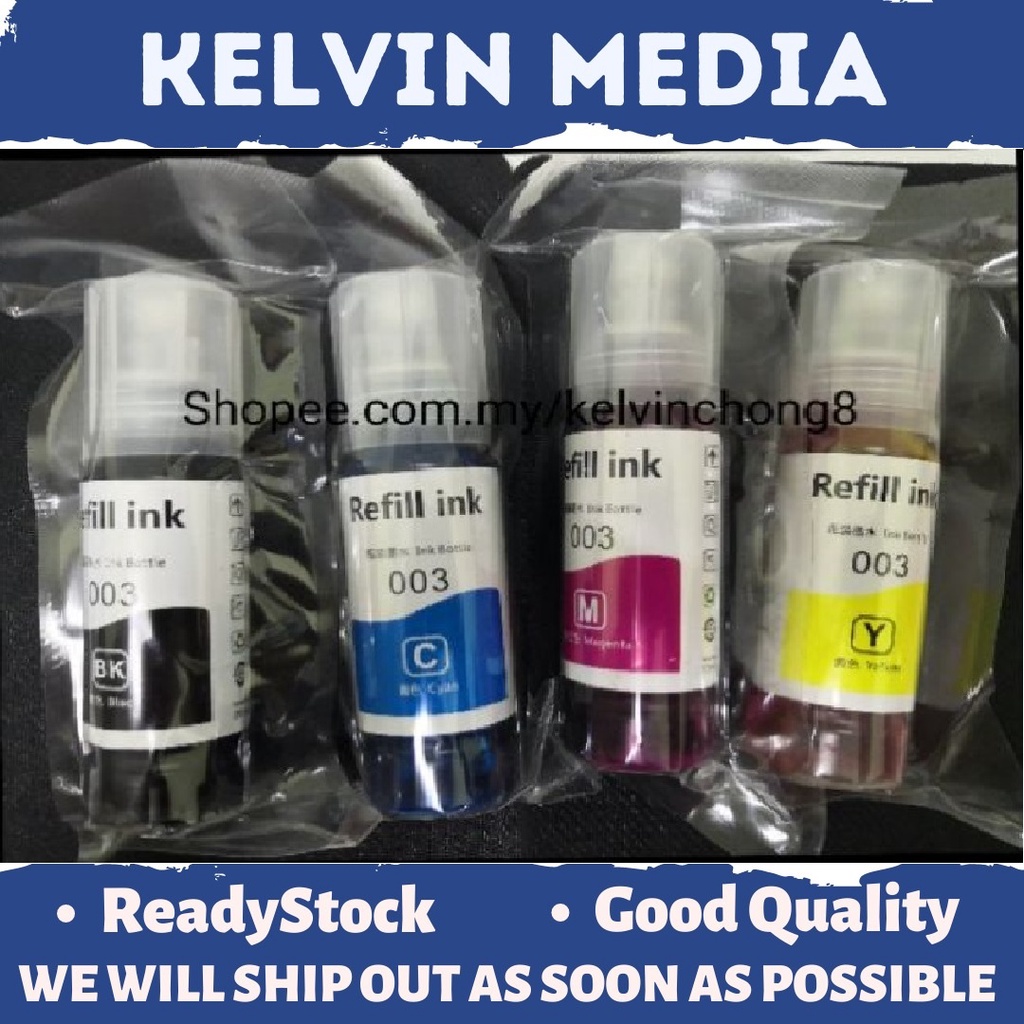 EPSON 003 compatible Refill Ink For L3110 /L3116/ L3210 /L3156 /L3250 ...