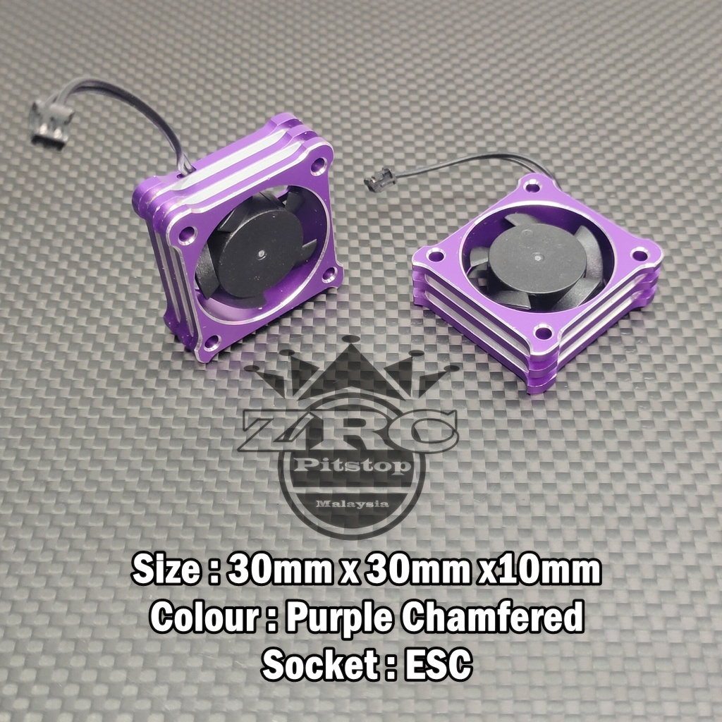 ZRC Aluminum Cooling Fan For ESC 22000 RPM 30MM Hobbywing XD10 Pro ...