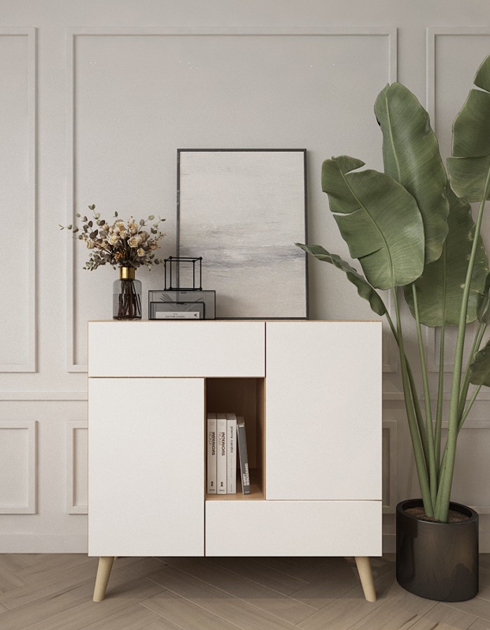 QB HP054 Designer Grade Side Cabinet Shoe Cabinet Minimalist Design ...