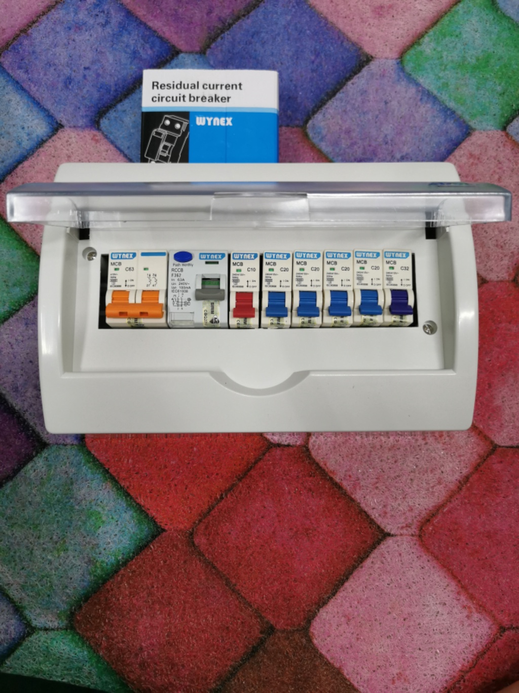 DB Box 10.5 way (Full Set) Maxguard or Full Set DB Box with MCB ELCB ...