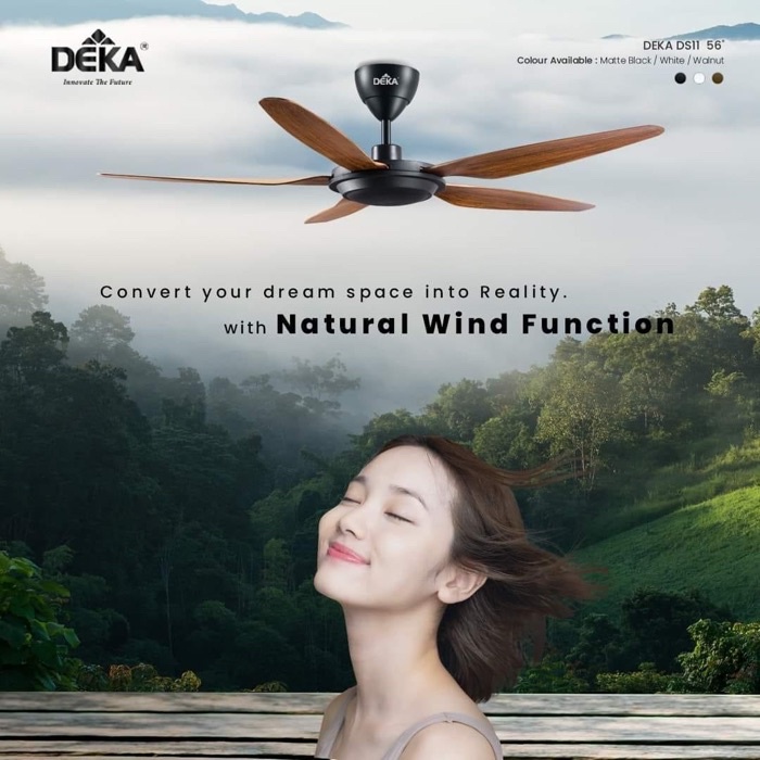 Deka F5DC Pro 56” / 46” /DX 56" Remote Control DC Motor Ceiling Fan ...