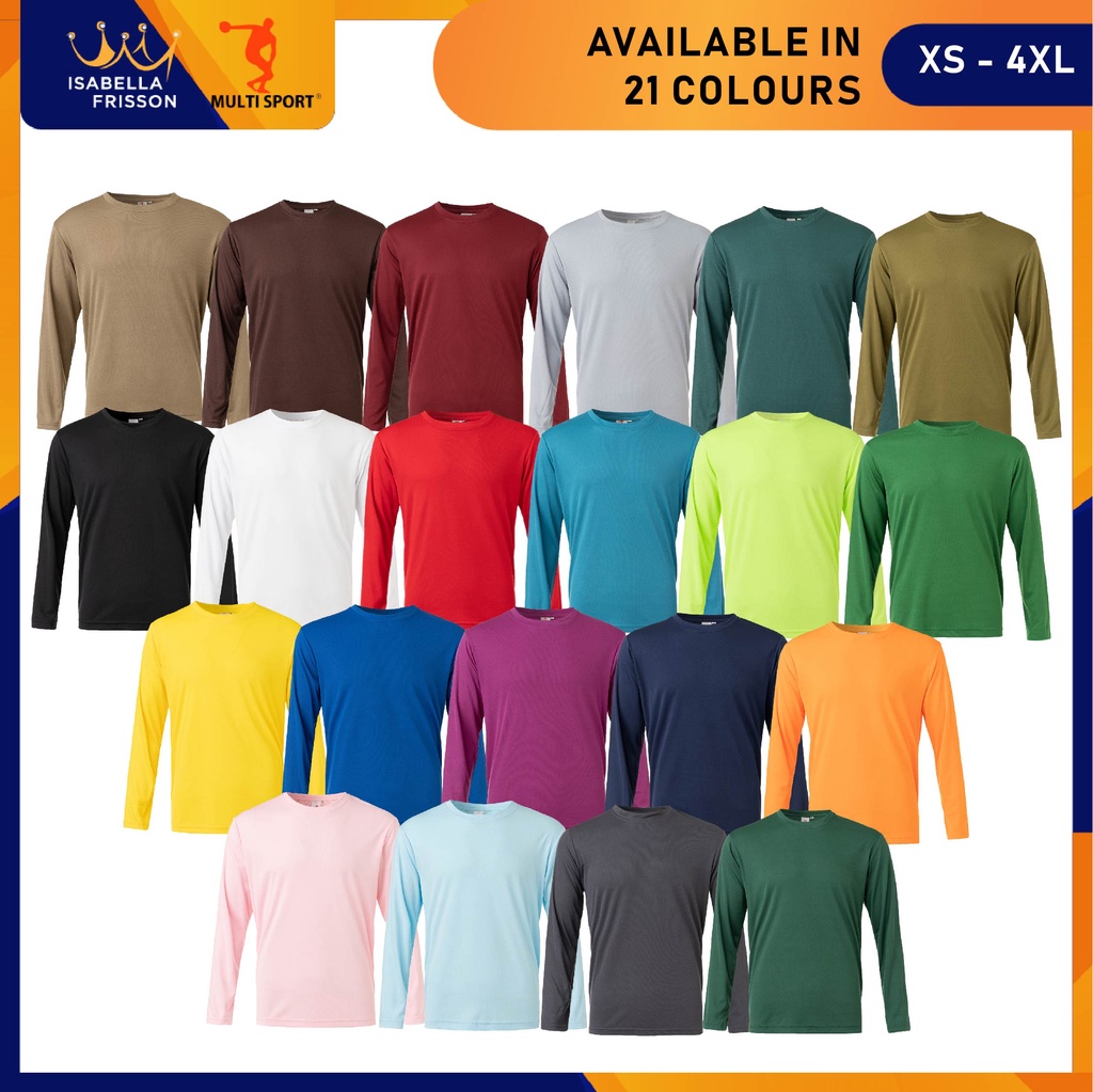 Arora Multisport Long Sleeve T-Shirt Unisex Mini Eyelet Microfiber ...