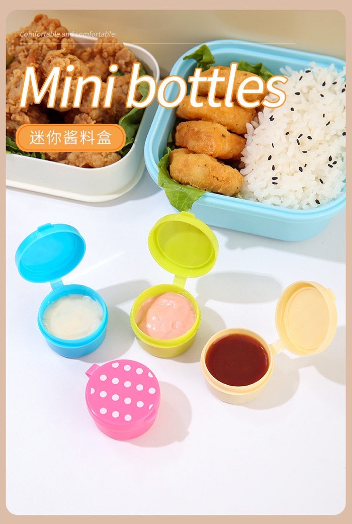 4pcs Cute Mini Sauce Container for Bento Small Size. Bekas Sos Untuk ...