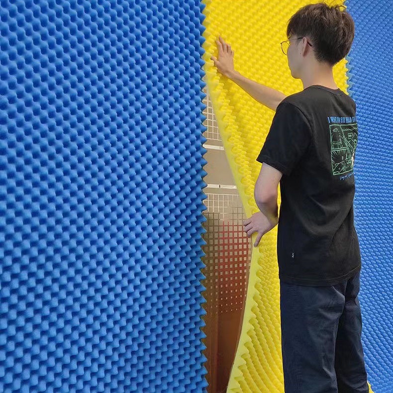 25mm Rubber Wavy Retardant Acoustic Foam MAT, Insulation Wall Car ...