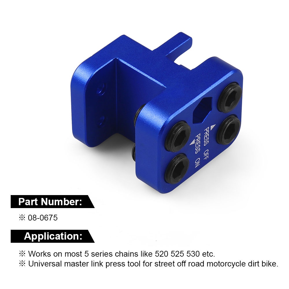 Professional Master Link Chain Press Tool 520 525 530 Sideplate ...