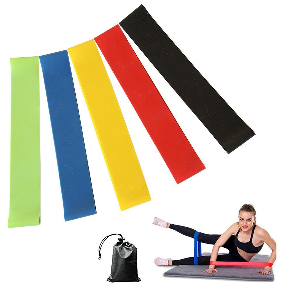 Getah Semulajadi Yoga Jalur Rintangan Senaman Natural Latex Yoga Bands ...