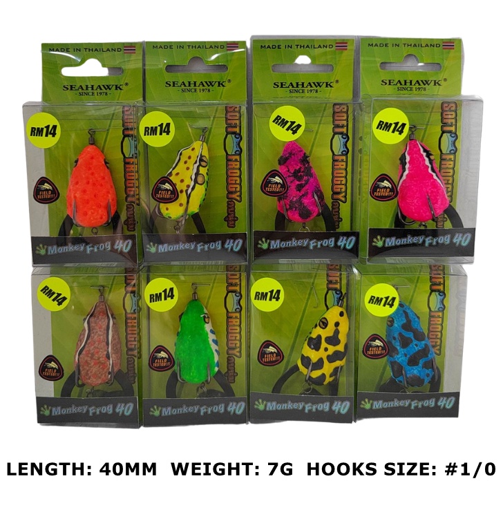 NEW SEAHAWK MONKEY FROG 40 THAILAND SOFT FROG 40MM 7G KATAK PANCING ...