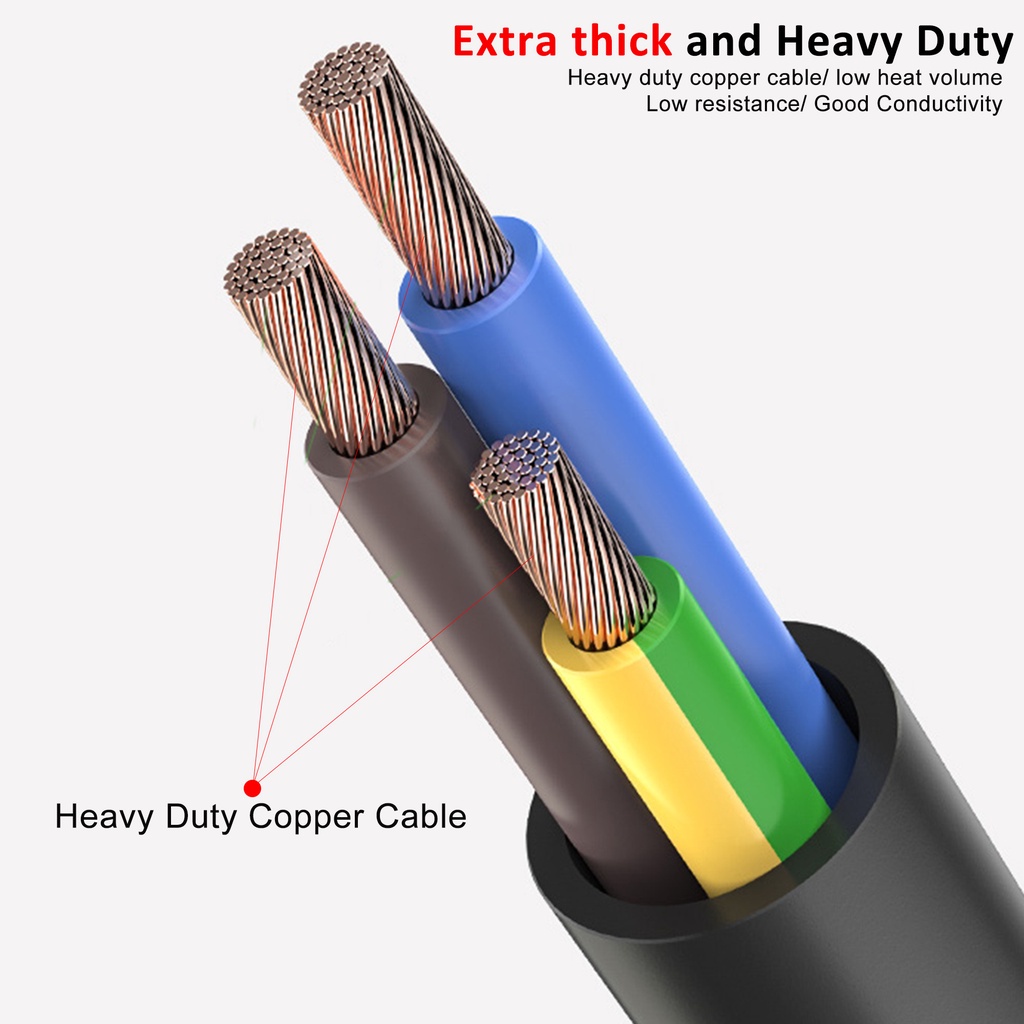 13Amp 3 Pin AC Power Cord Kettle Plug / Rice Cooker Plug c/w 1.2 Meter ...