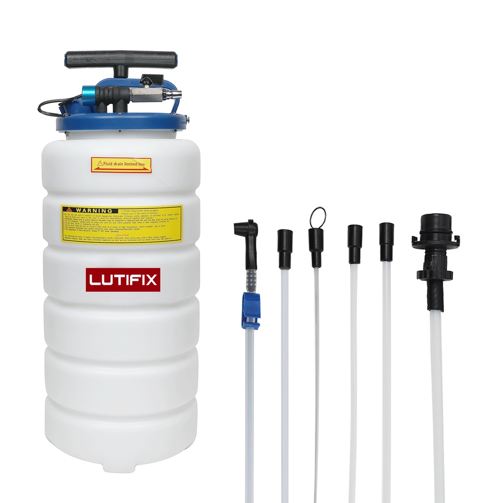 LUTIFIX 15L Pneumatic ＆ Manual Vacuum Oil Fluid Extractor Pump for Car ...