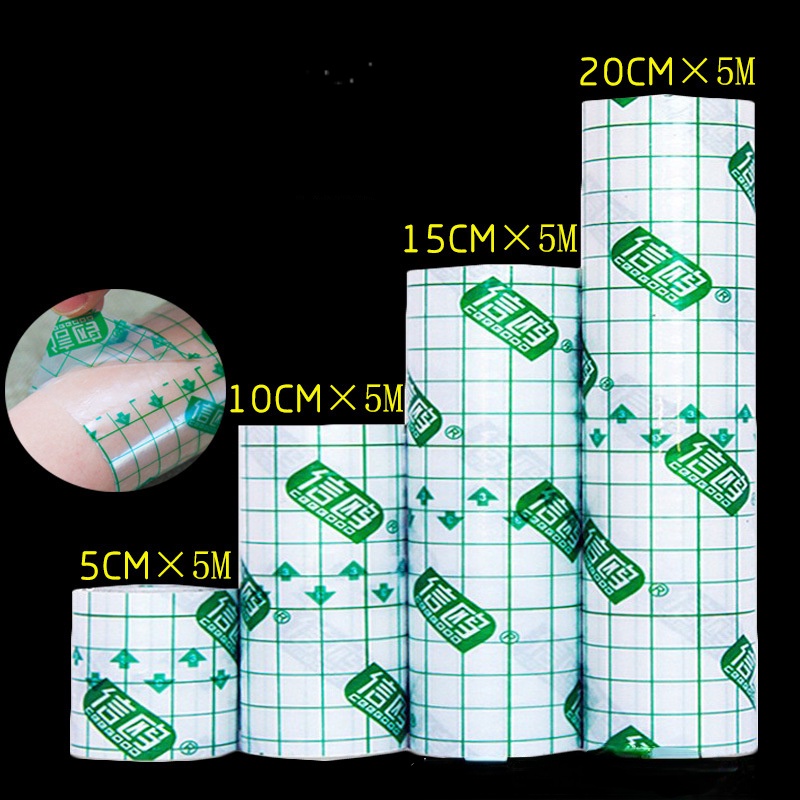 5m 1Roll 4 Size Transparent Tape PU Film Adhesive Plaster Waterproof ...