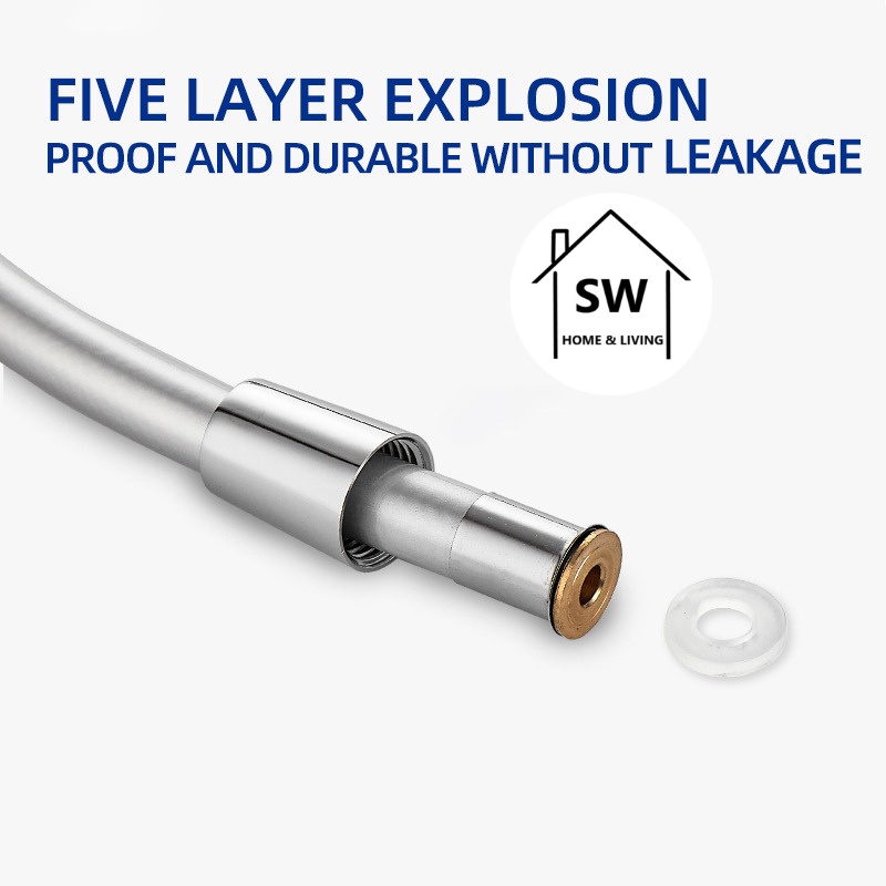 SW ISANO Paip Mandi Fleksibel Paip Tandas High Pressure Shower Hose ...