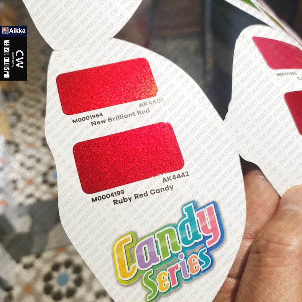 [ Candy Red ] Aikka AK4401 / AK4442 Candy Series Merah Candy Brilliant ...