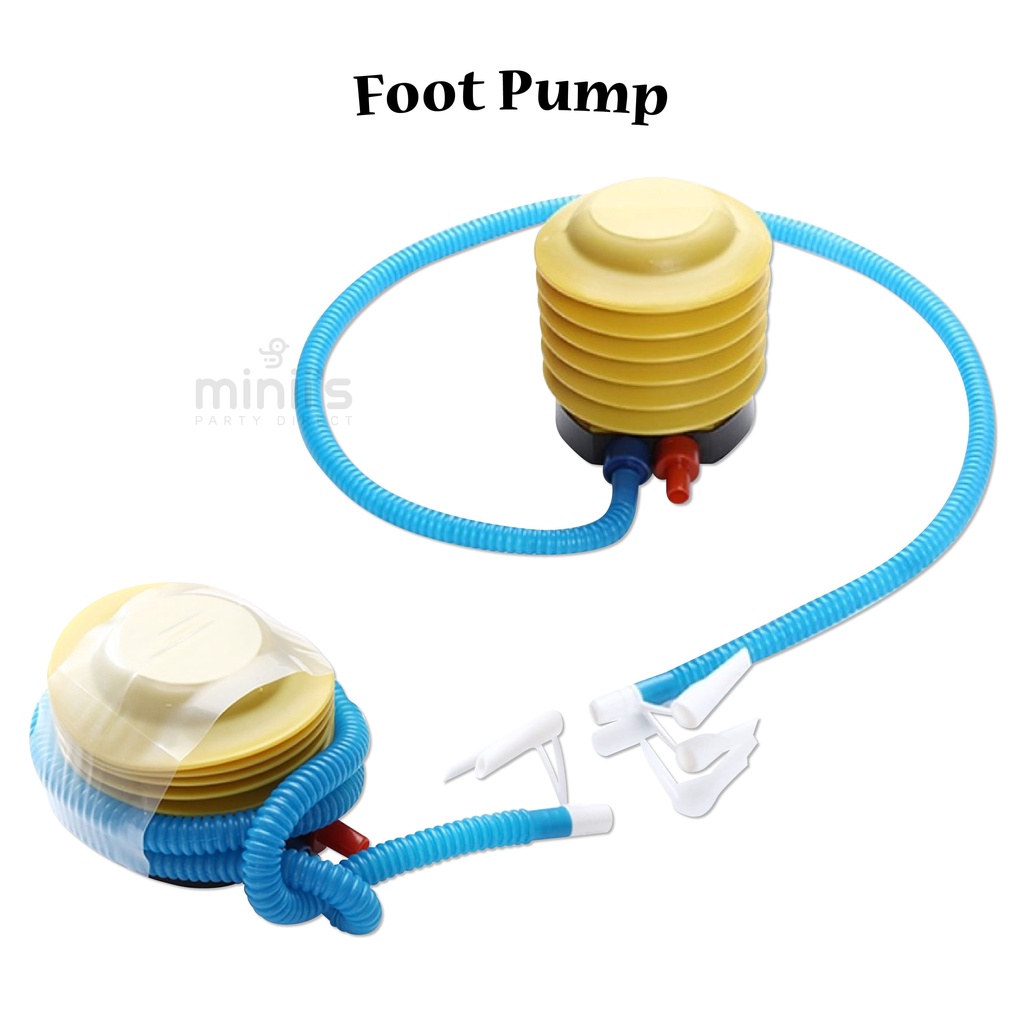 MINIIS Balloons Pump Eco-friendly Plastic Inflatable Foot Pump Double ...