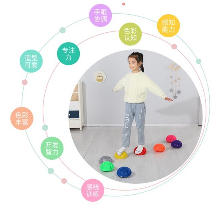 Children Balance Ball Sensory Integration Balance Toys Yoga Ball Gym ...