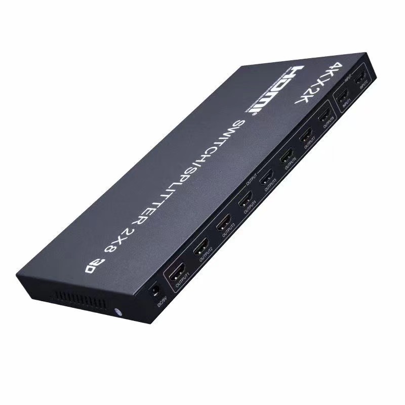 2x8 HDMI 4K Switch Splitter 4K 2-IN8-OUT COMBO MATRIX SWITCHER ...
