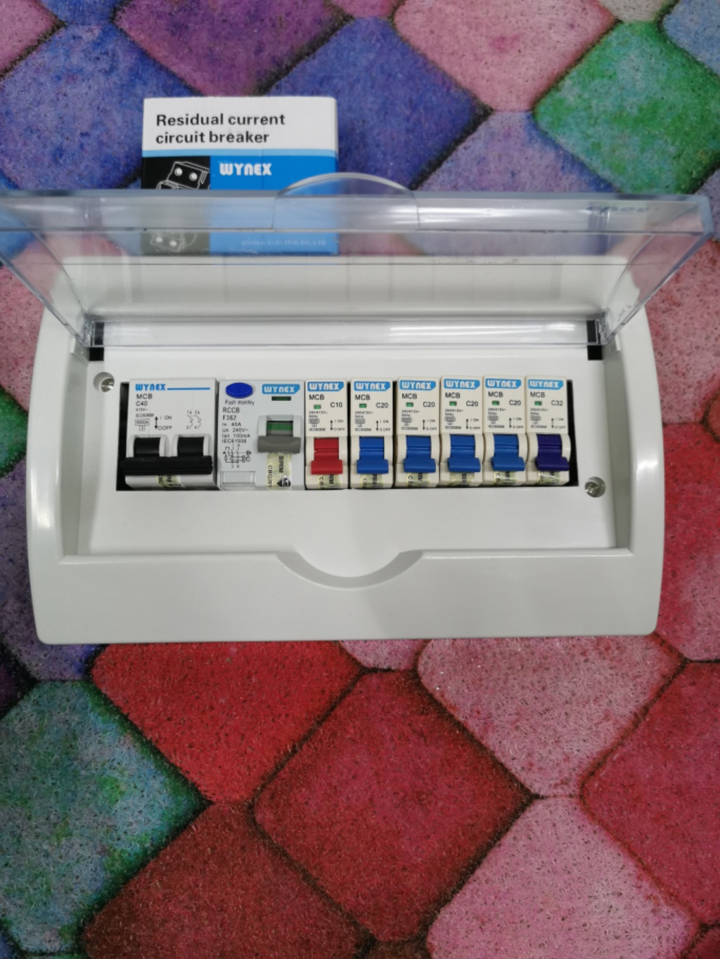 DB Box 10.5 way (Full Set) Maxguard or Full Set DB Box with MCB ELCB ...