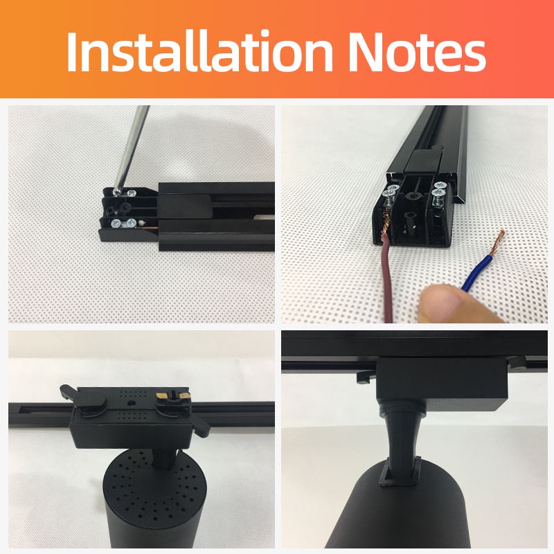 CANMEIJIA 4/6pcs A Set LED Track Light Spot Lamp Track Lighting Rail ...