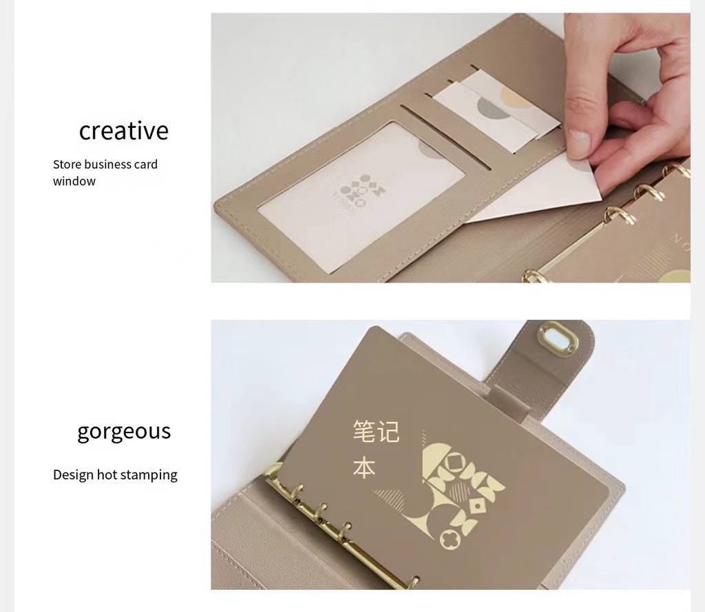 A5 Binder Notebook 6 Hole File Journal Notebook Diary Agenda Planner ...