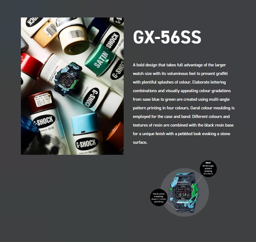 CASIO G-SHOCK GX-56SS-1D / GX-56SS-1 / GX-56SS "KING" TOUGH SOLAR DIGITAL WATCH 100% ORIGINAL ...