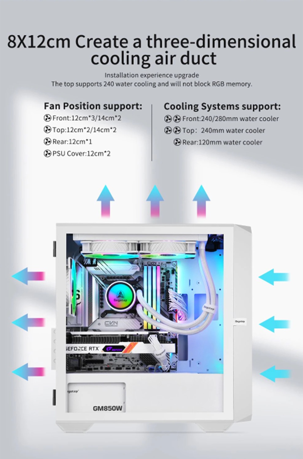 Segotep Alpha Tempered Glass M-ATX Gaming PC Case With 4 Fans - Black ...