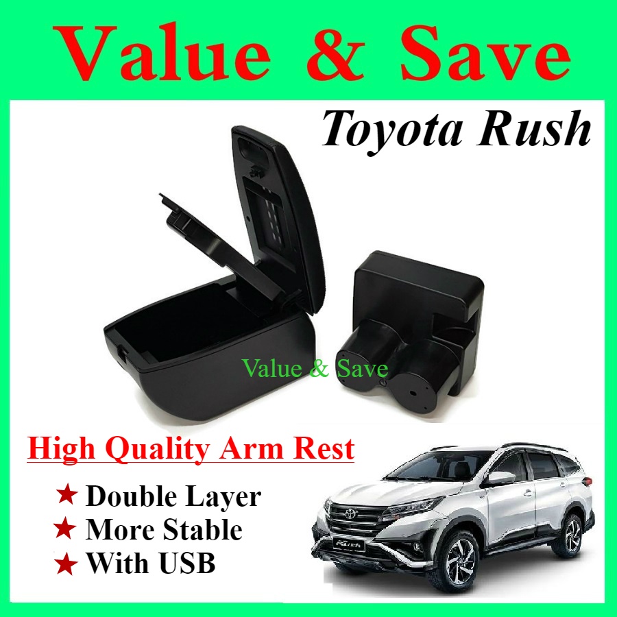 Toyota Rush 2019 - 2024 Armrest PREMIUM ARMREST Arm Rest with 4 USB ...