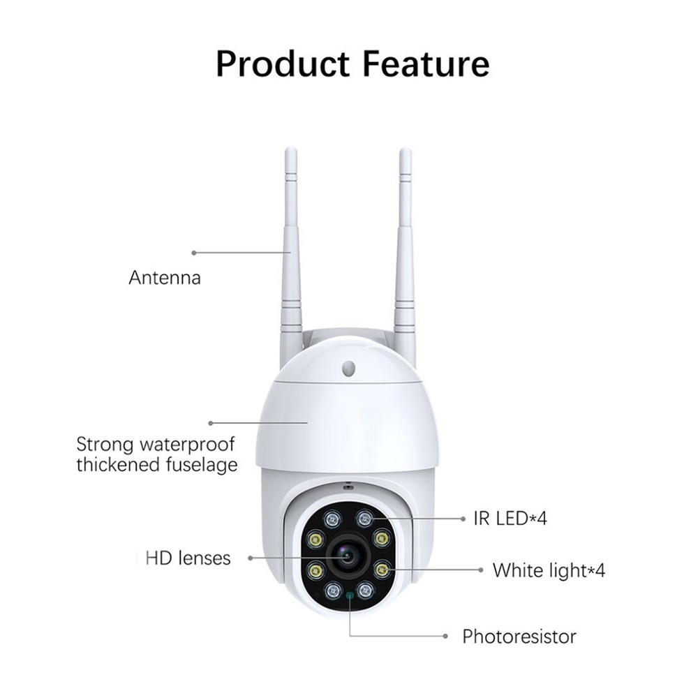 iPPro / Eseecloud 5MP 2K / 3MP 1296p PTZ Wireless Wifi Weatherproof IP ...