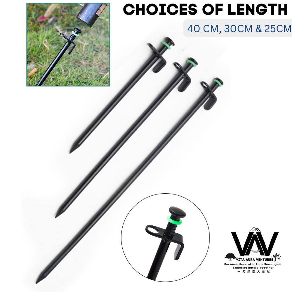 MAFEKING CAMPING PEG / CARBON STEEL TENT / TARP PEG | Shopee Malaysia