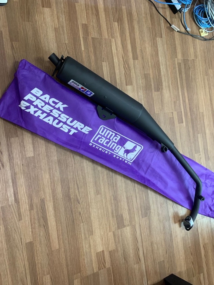 LC135 UMA RACING Back Pressure Exhaust Ekzos Pipe S SPEC for LC4S LC135 ...