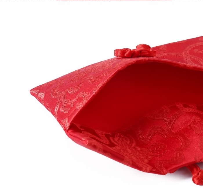 Silk Red Packet Cloth Bag Wallet Envelope Angpao Angpow CNY Wedding ...