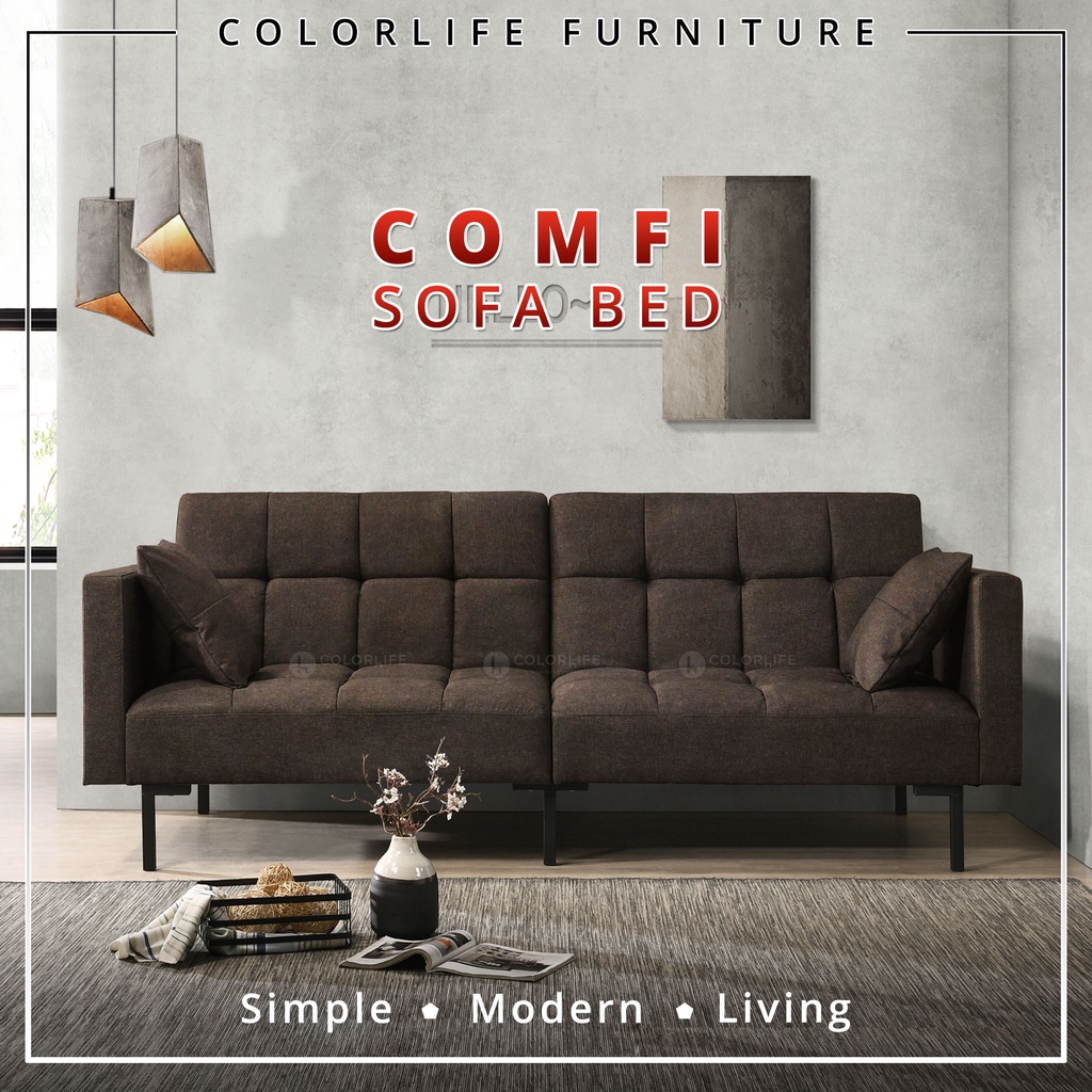 Colorlife 4 Seater Sofa Bed (Rainee/Comfi/Toffi) / Living Room Sofa ...
