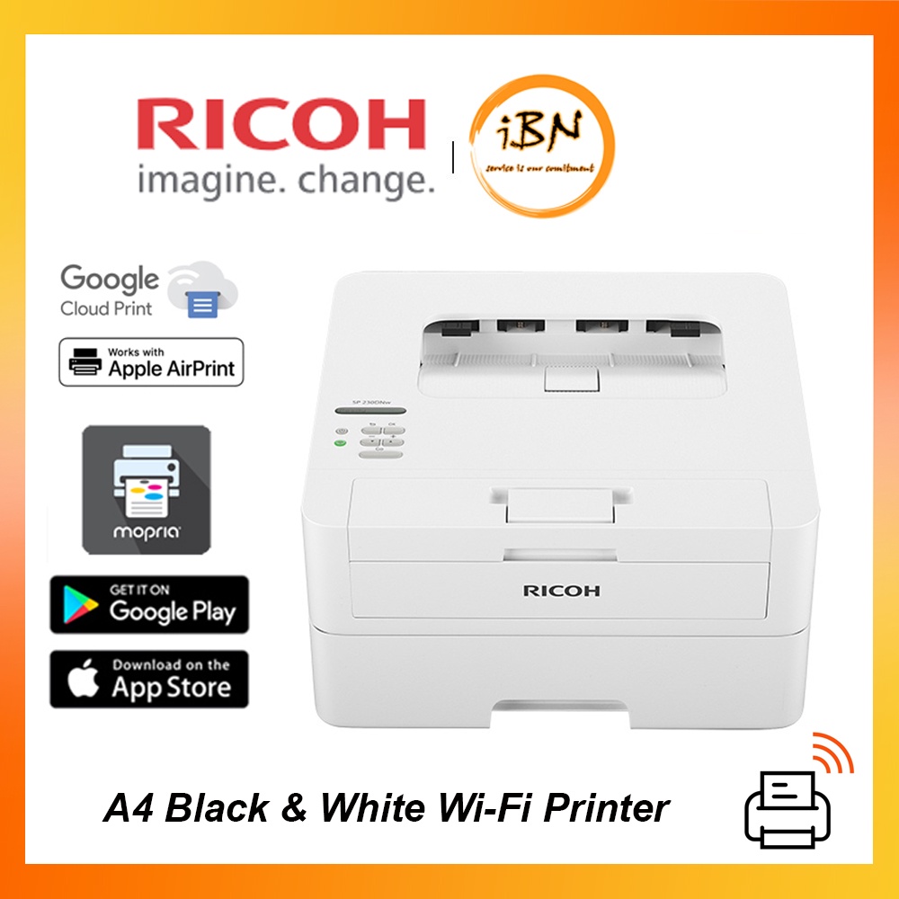 RICOH SP230DNW MONO LASAR PRINTER WITH MOBILE PRINTING ( PRINT , WiFi ...