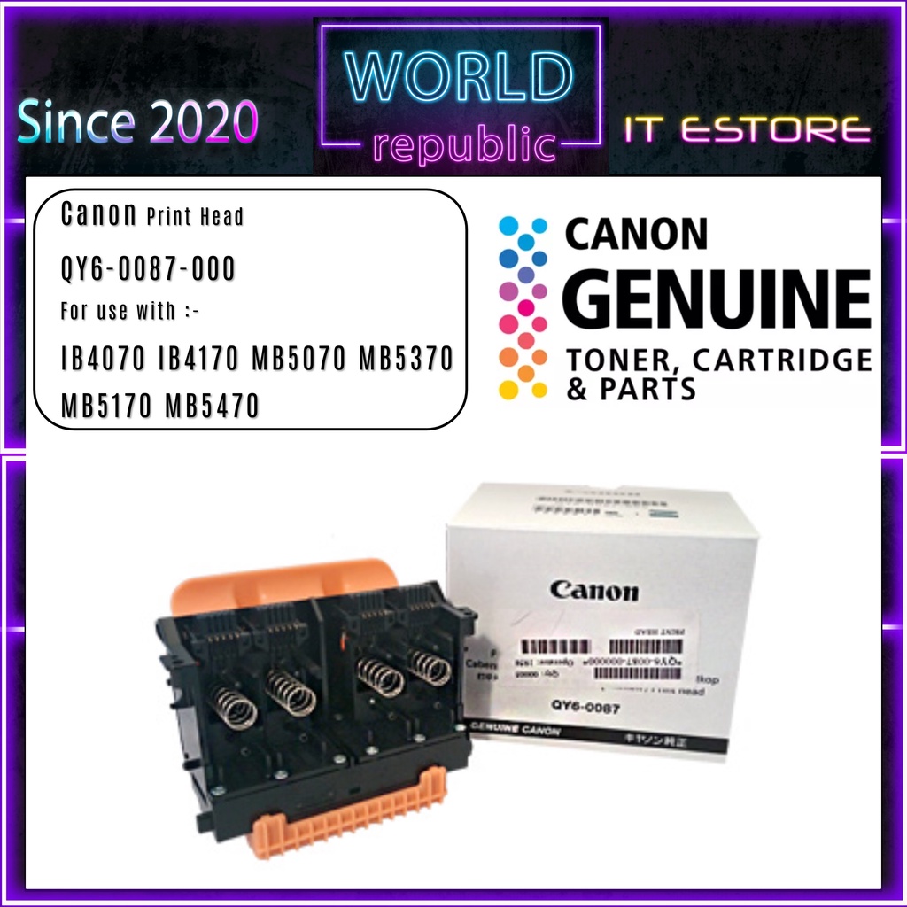 CANON Original Print Head - QY6-0087-000 PH0087 0087 - IB4070 IB4170 ...